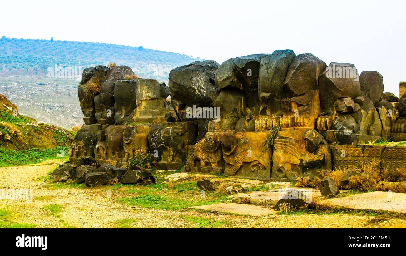 Ruins of Ain Dara temple near Aleppo Syria Stock Photo - Alamy