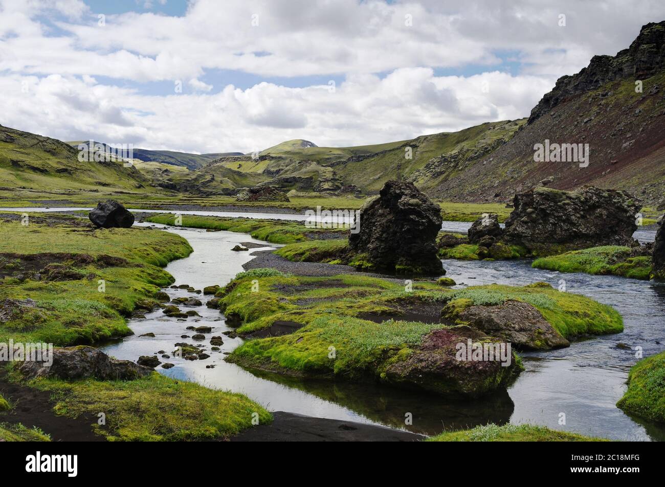Eldgja canyon, south Iceland Stock Photo - Alamy