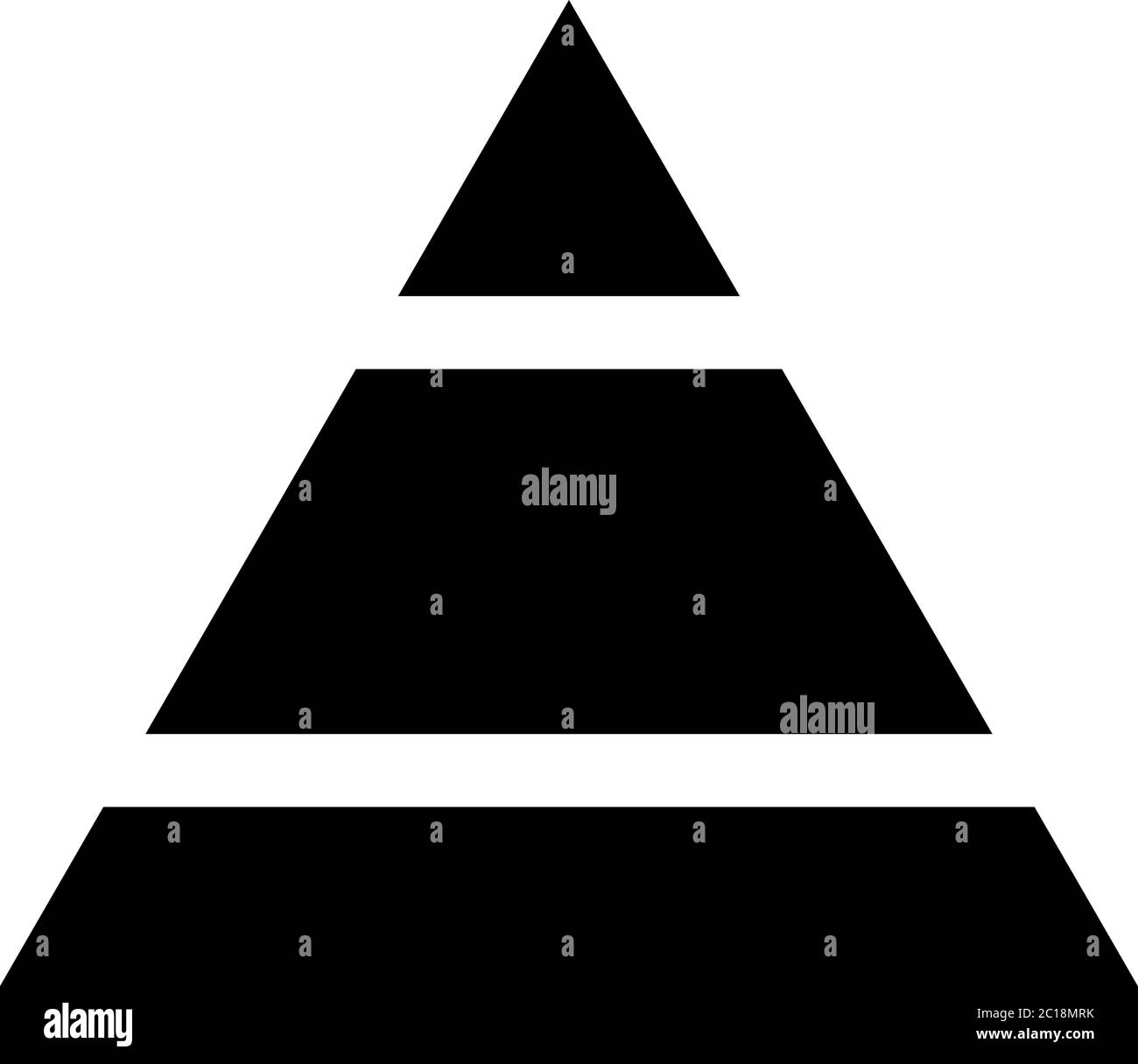 Pyramid Icon In Flat Style Vector For Apps, UI, Websites. Black Icon ...