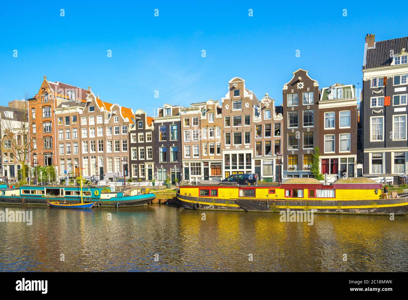 Dutch house style in Amsterdam city, Netherlands Stock Photo - Alamy