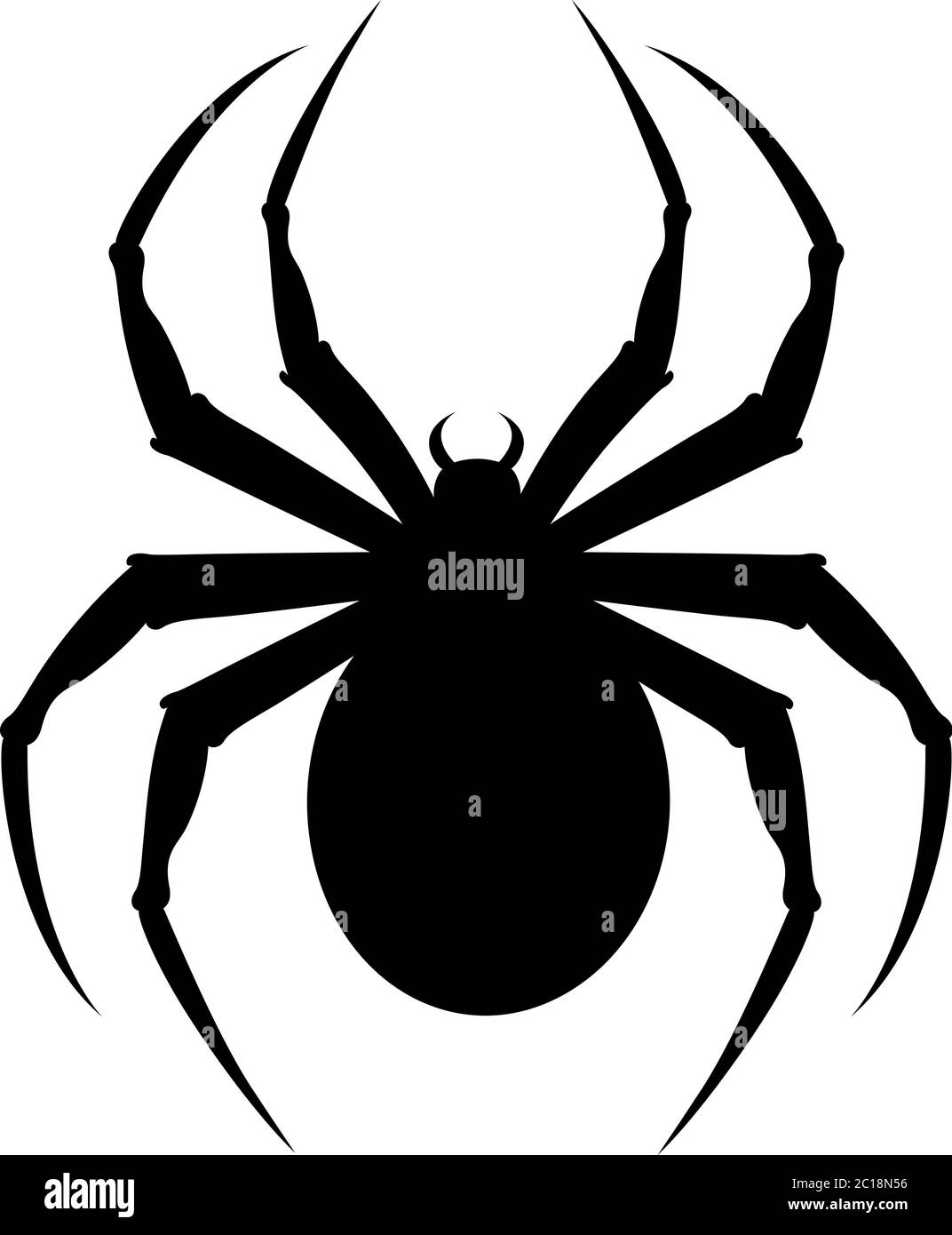 Spider Icon In Flat Style Vector For Apps, UI, Websites. Black Icon ...