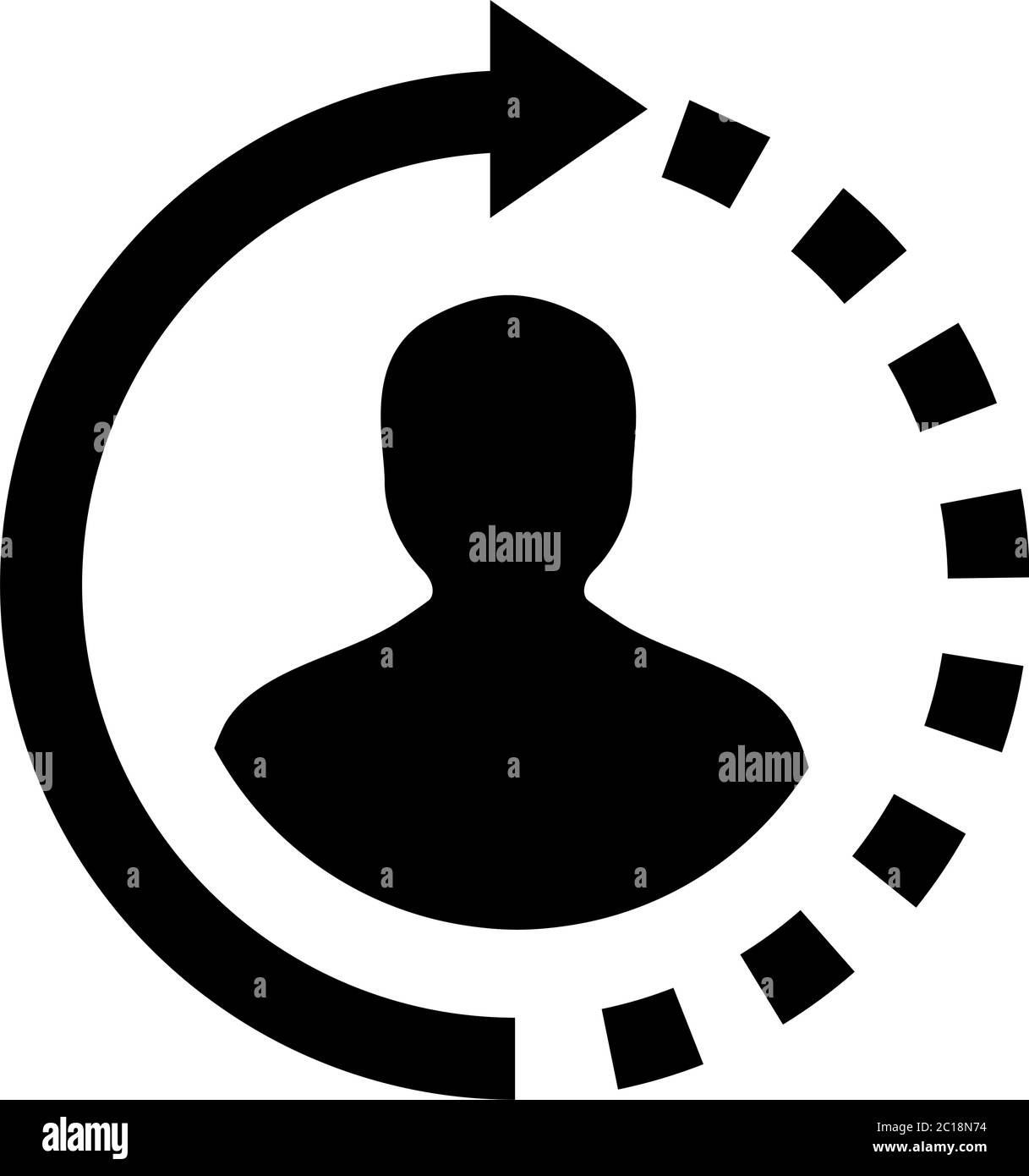 Support Icon In Flat Style Vector For Apps, UI, Websites. Black Icon ...