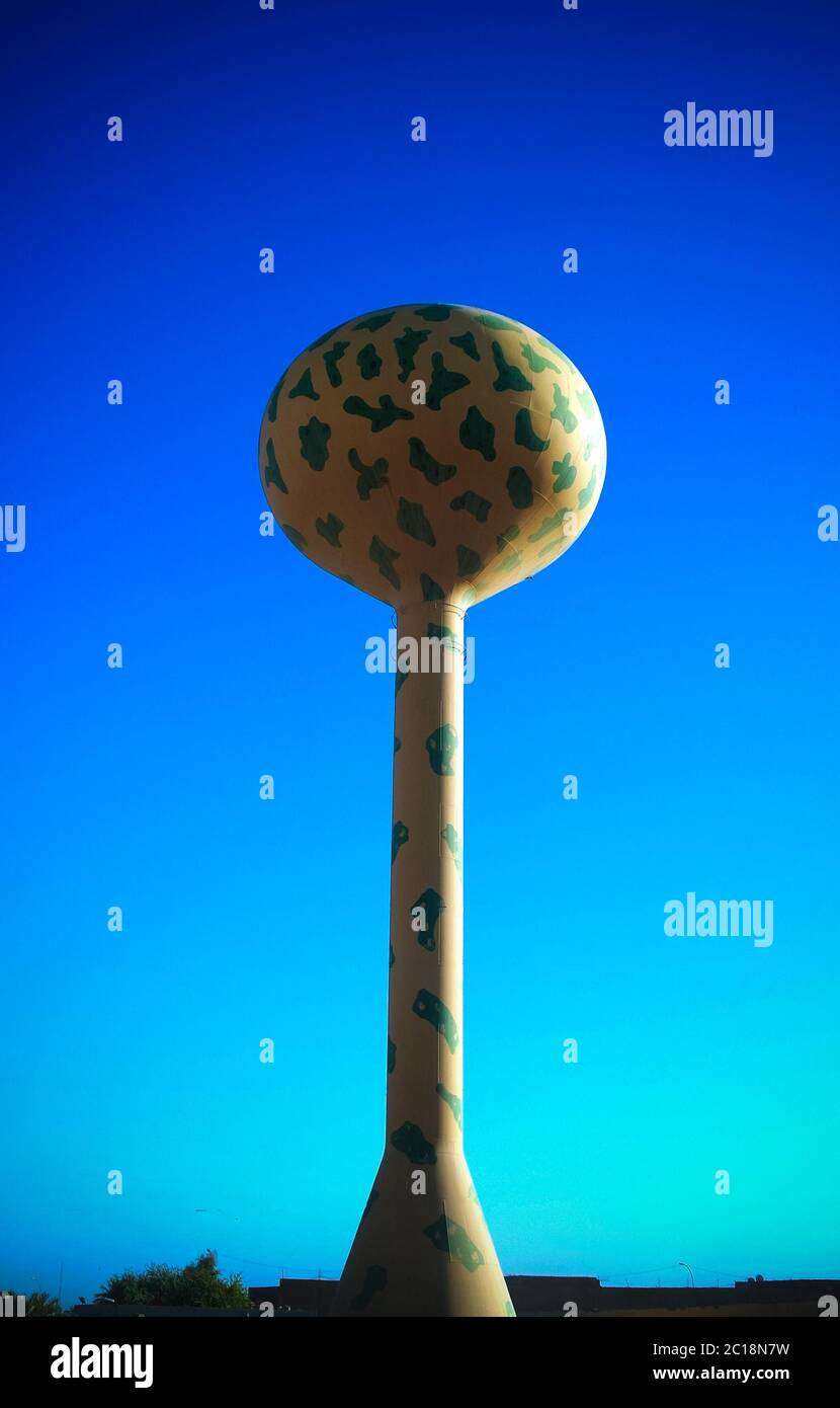 Camouflage coloring water tower Karbala Iraq Stock Photo - Alamy