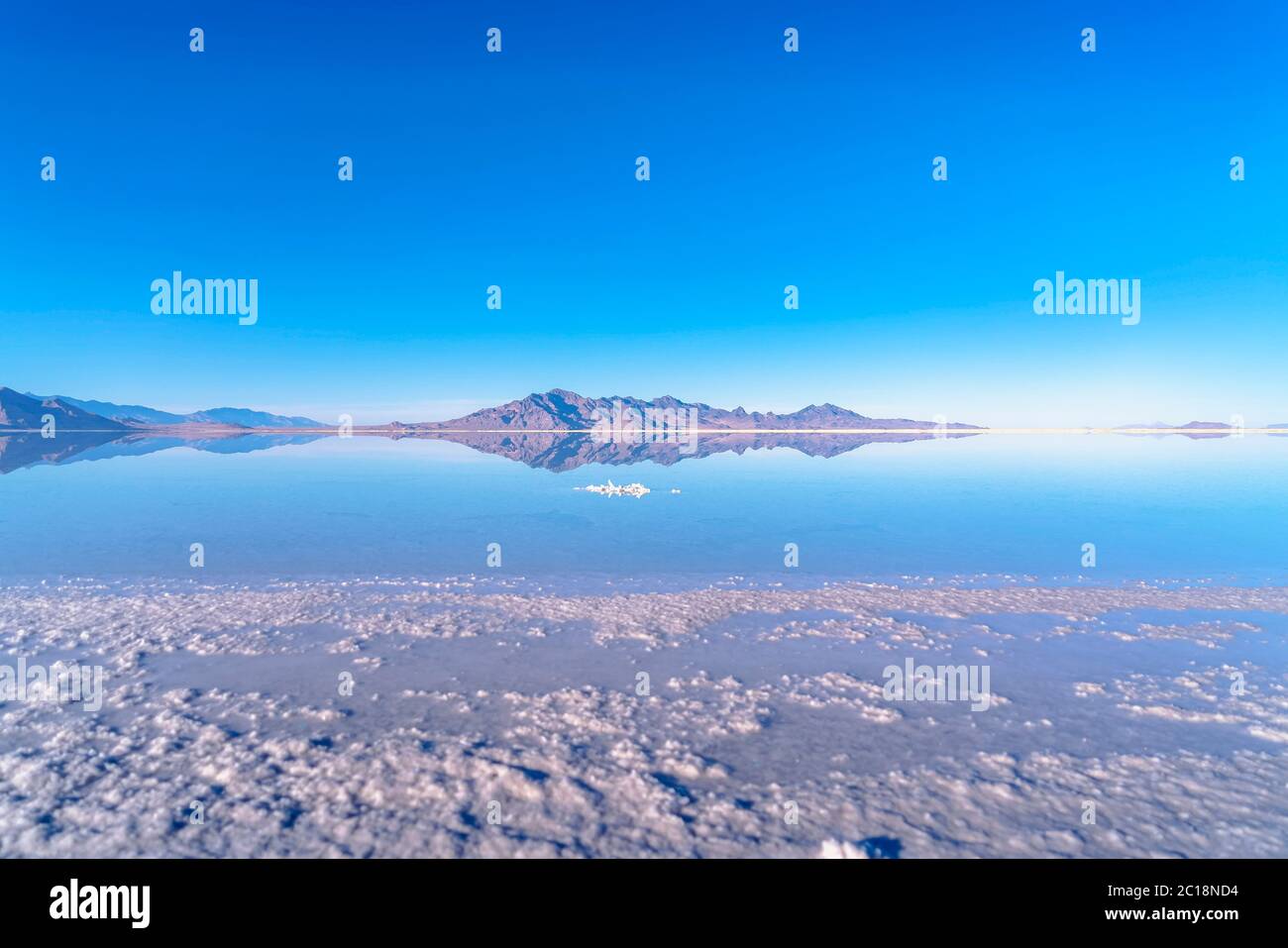 Wide angle view of the Bonnievale Salt Flats, Utah Stock Photo - Alamy