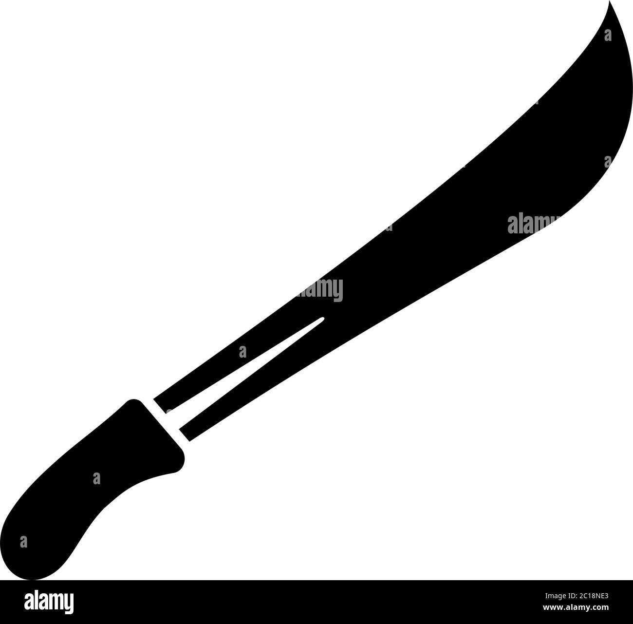 Sword Icon In Flat Style Vector For Apps, UI, Websites. Black Icon ...