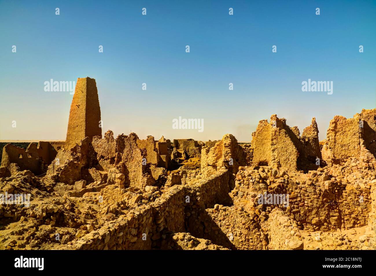 Ruins of the Amun Oracle temple, Siwa oasis, Egypt Stock Photo - Alamy