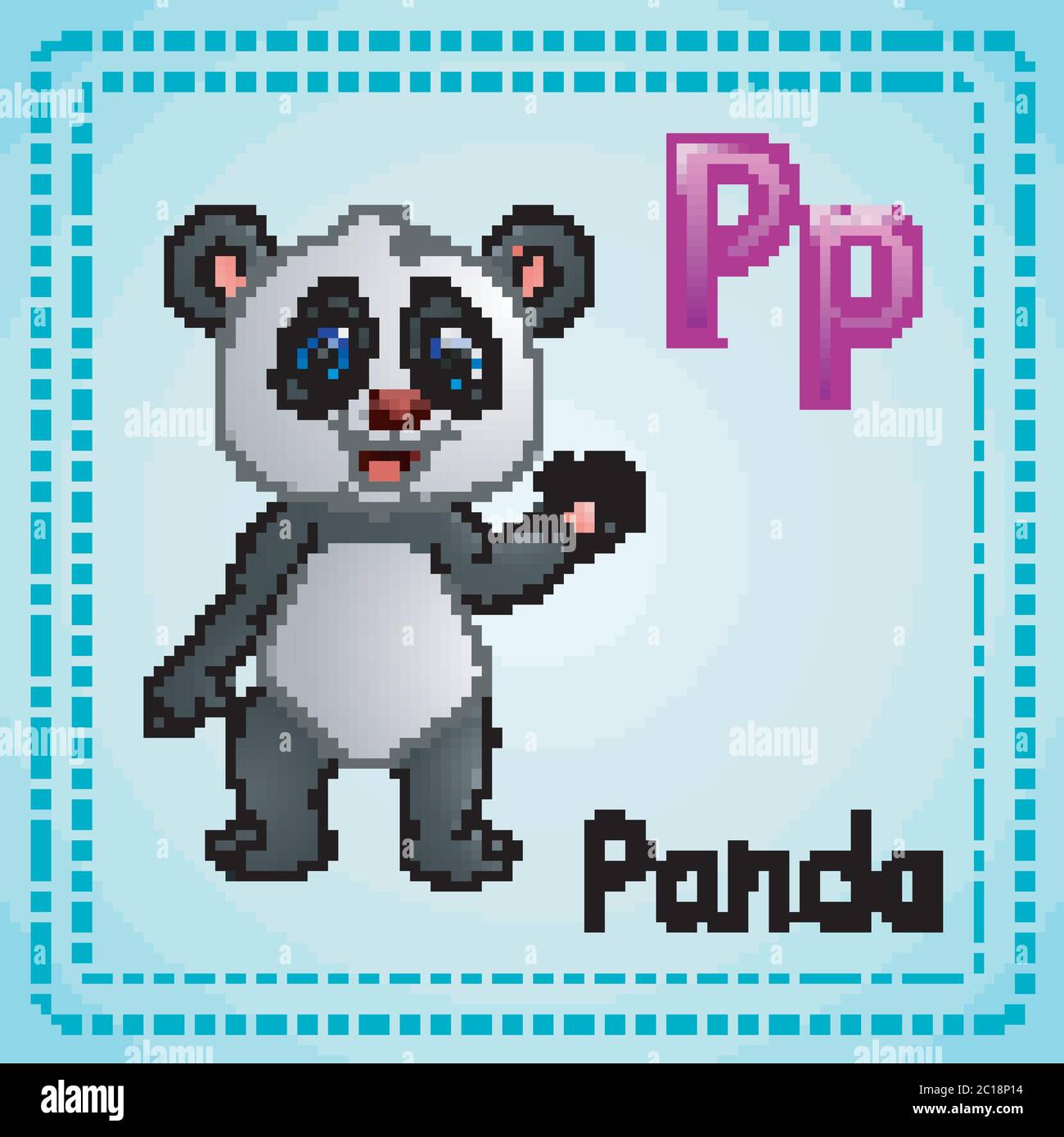 Alphabet flashcard letter zoo Stock Vector Images - Alamy