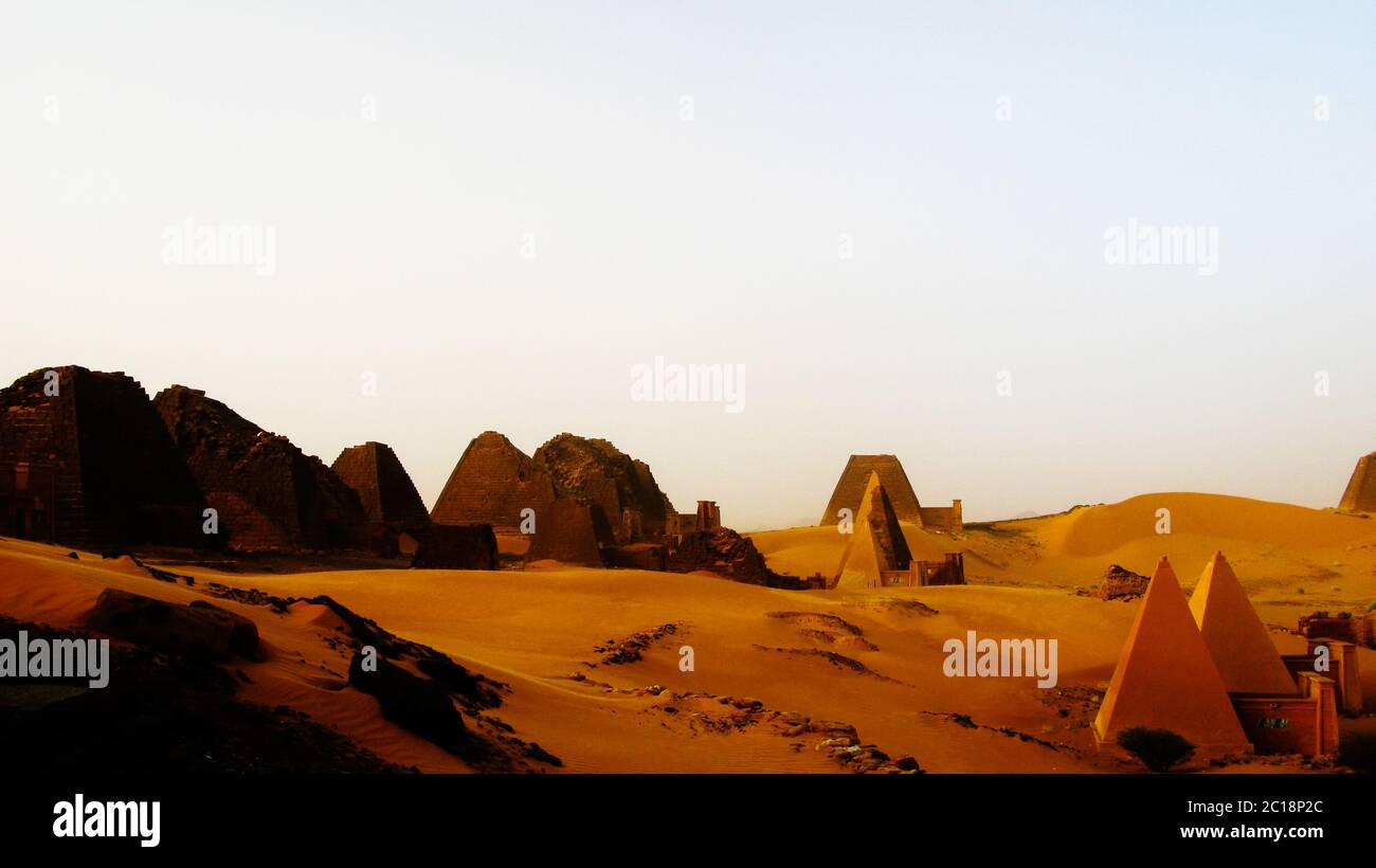 The nubian meroe pyramids hi-res stock photography and images - Alamy