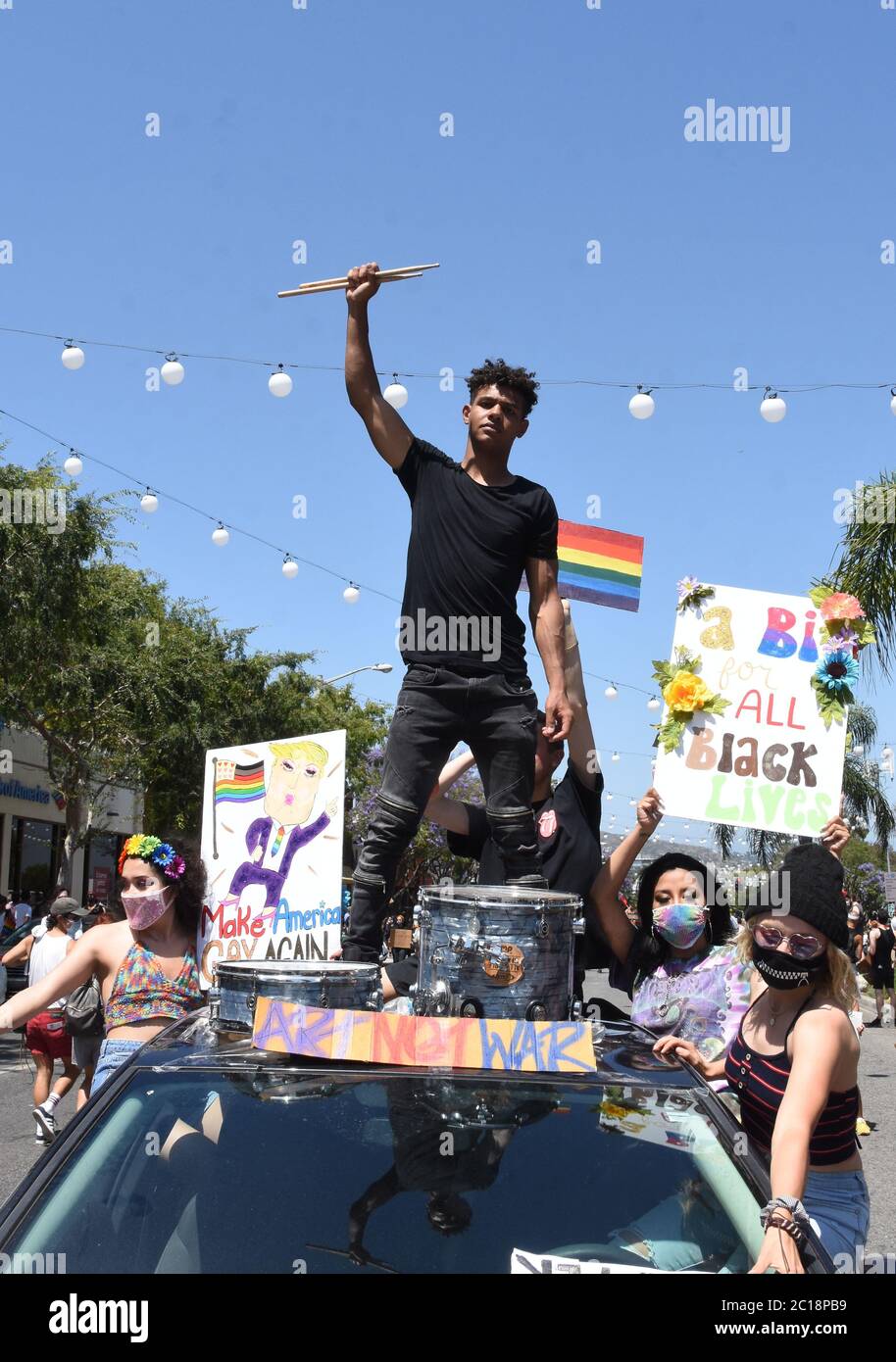 West Hollywood, California, USA 14th June 2020 A general view of ...