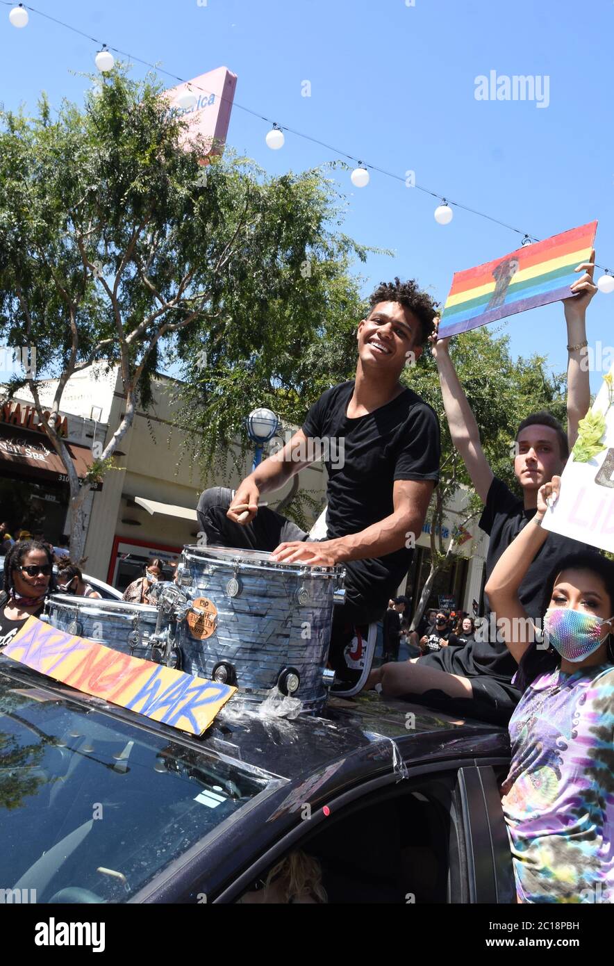 West Hollywood, California, USA 14th June 2020 A general view of ...