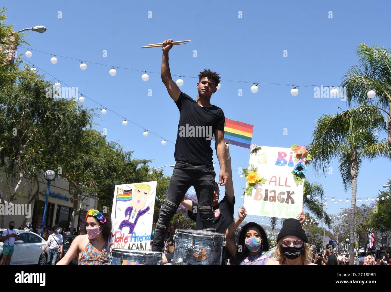 West Hollywood, California, USA 14th June 2020 A general view of ...