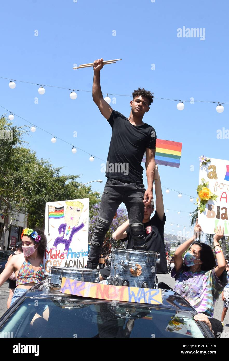 West Hollywood, California, USA 14th June 2020 A general view of ...
