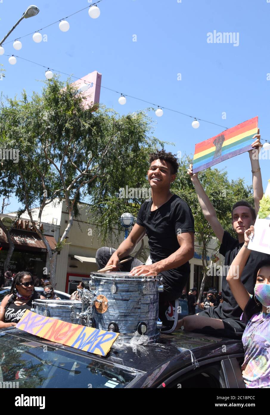 West Hollywood, California, USA 14th June 2020 A general view of ...