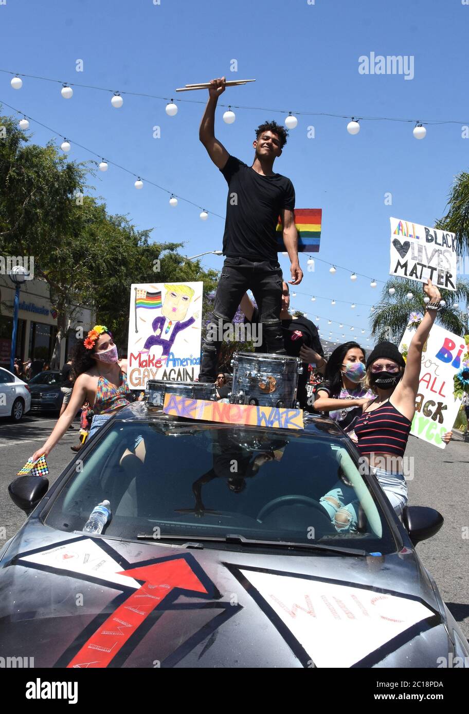 West Hollywood, California, USA 14th June 2020 A general view of ...