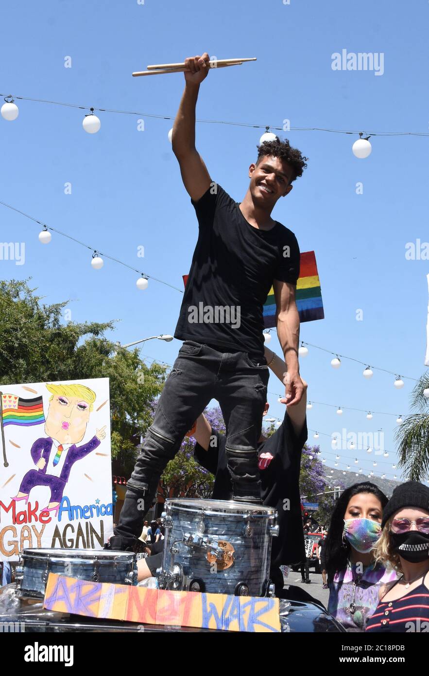 West Hollywood, California, USA 14th June 2020 A general view of ...