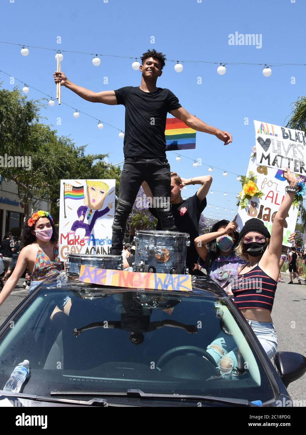 West Hollywood, California, USA 14th June 2020 A general view of ...