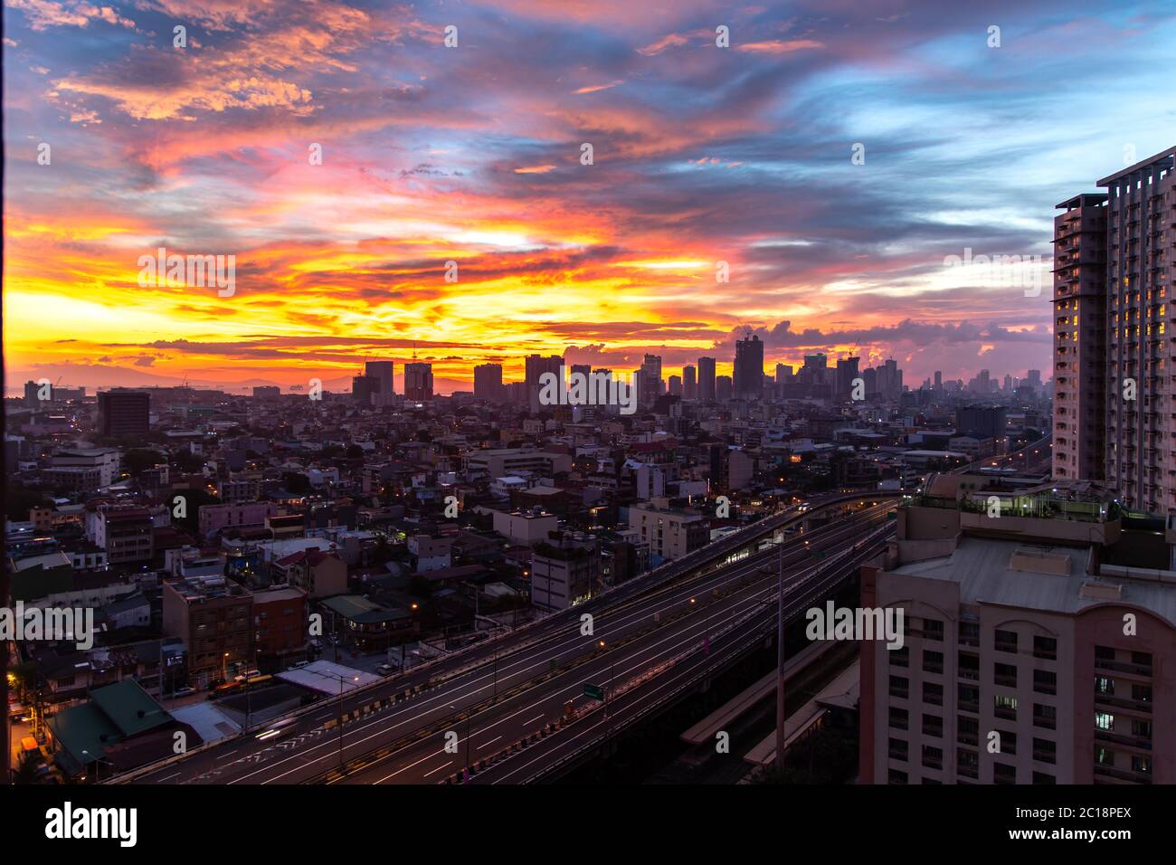 May 16, 2020 beautiful sunset at manila, Manila, Philippines Stock ...