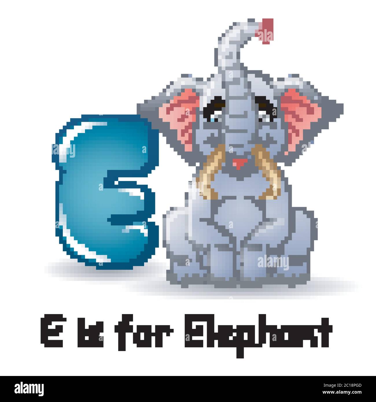 Alphabet flashcard letter zoo Stock Vector Images - Alamy