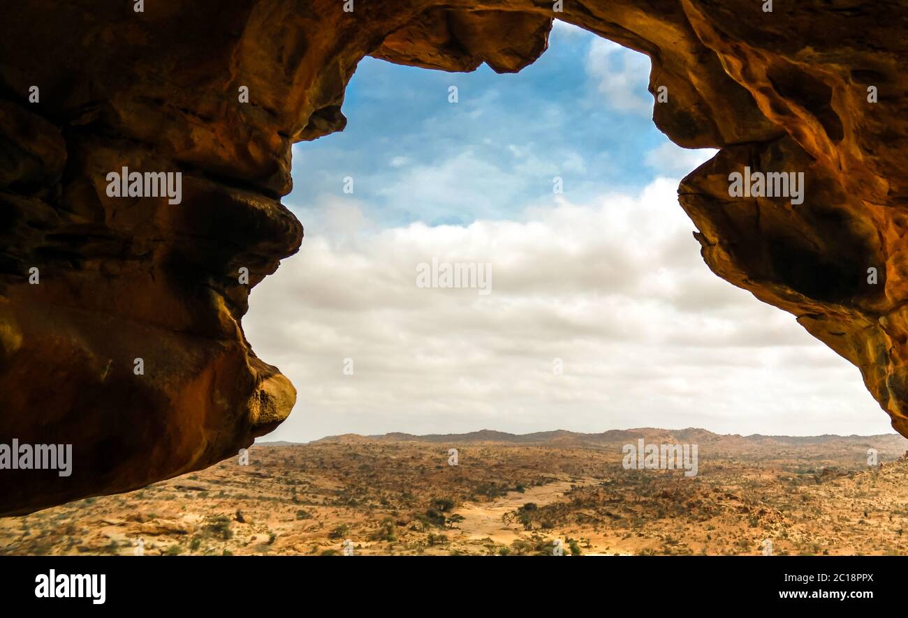 Cave Laas Geel rock interior near Hargeisa, Somalia Stock Photo - Alamy