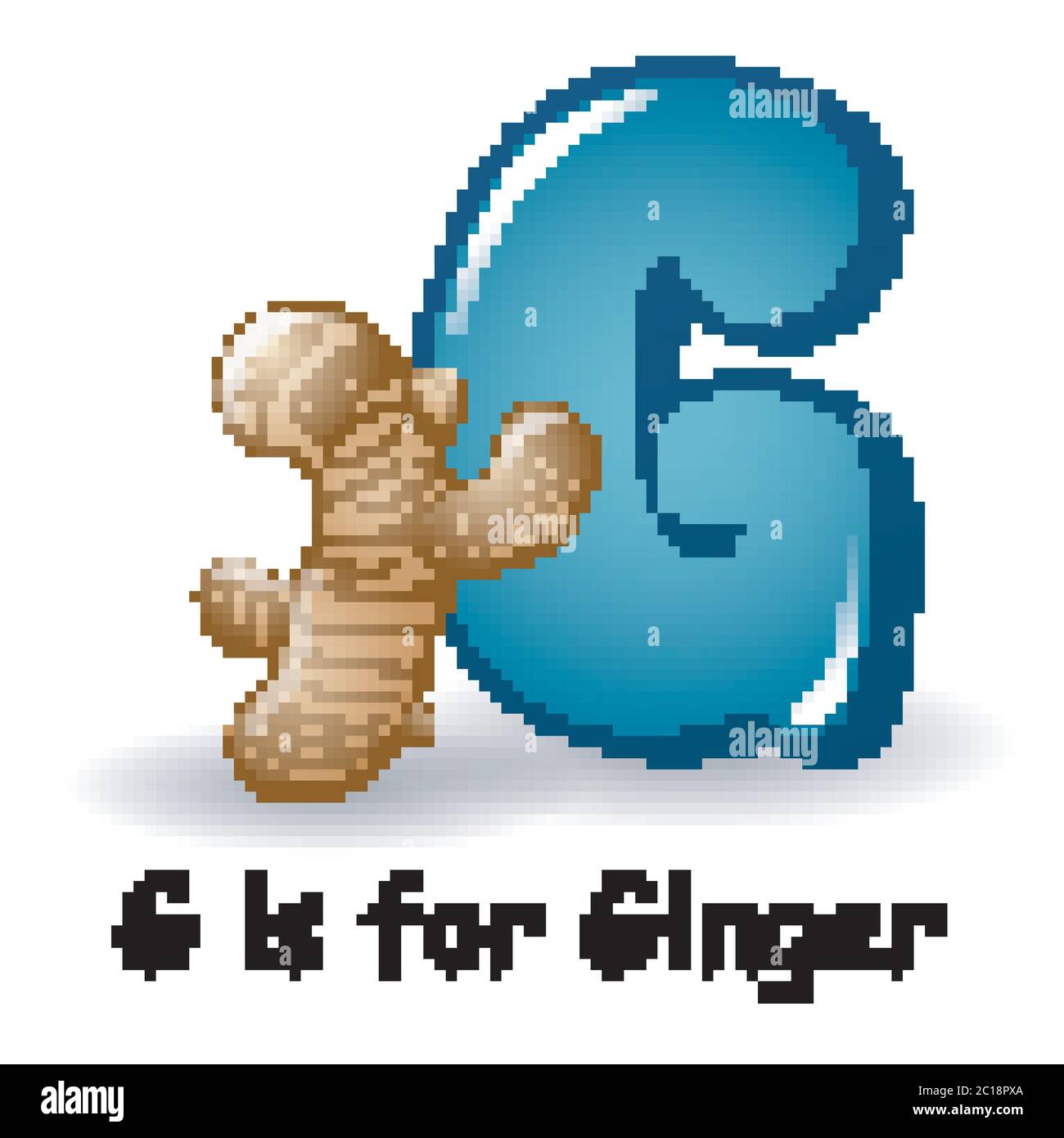 Ginger flavouring Stock Vector Images - Alamy