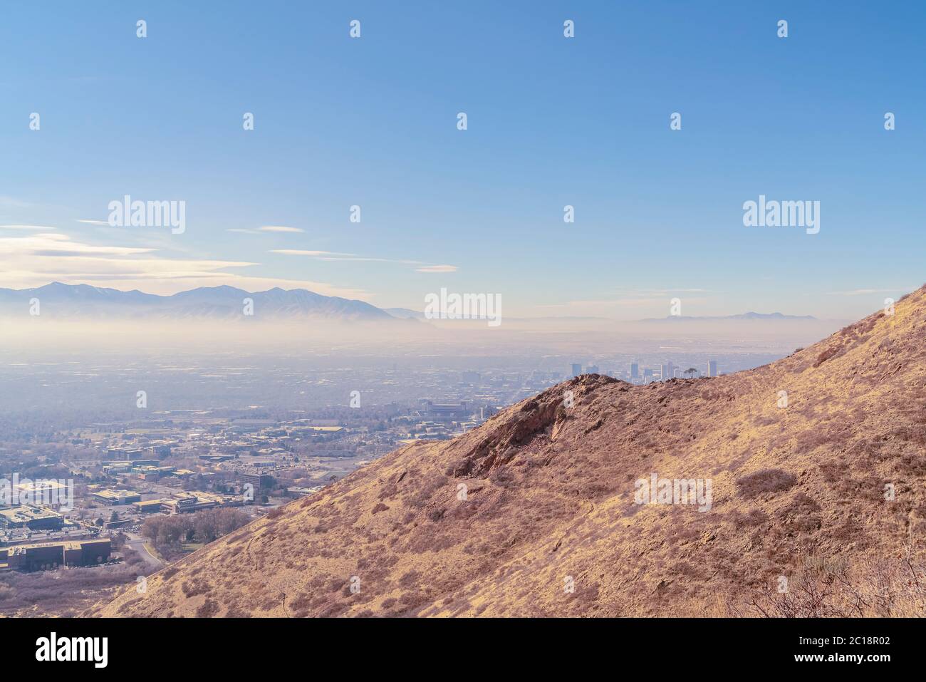 Steep ridge and mountain summit day light Stock Photo - Alamy