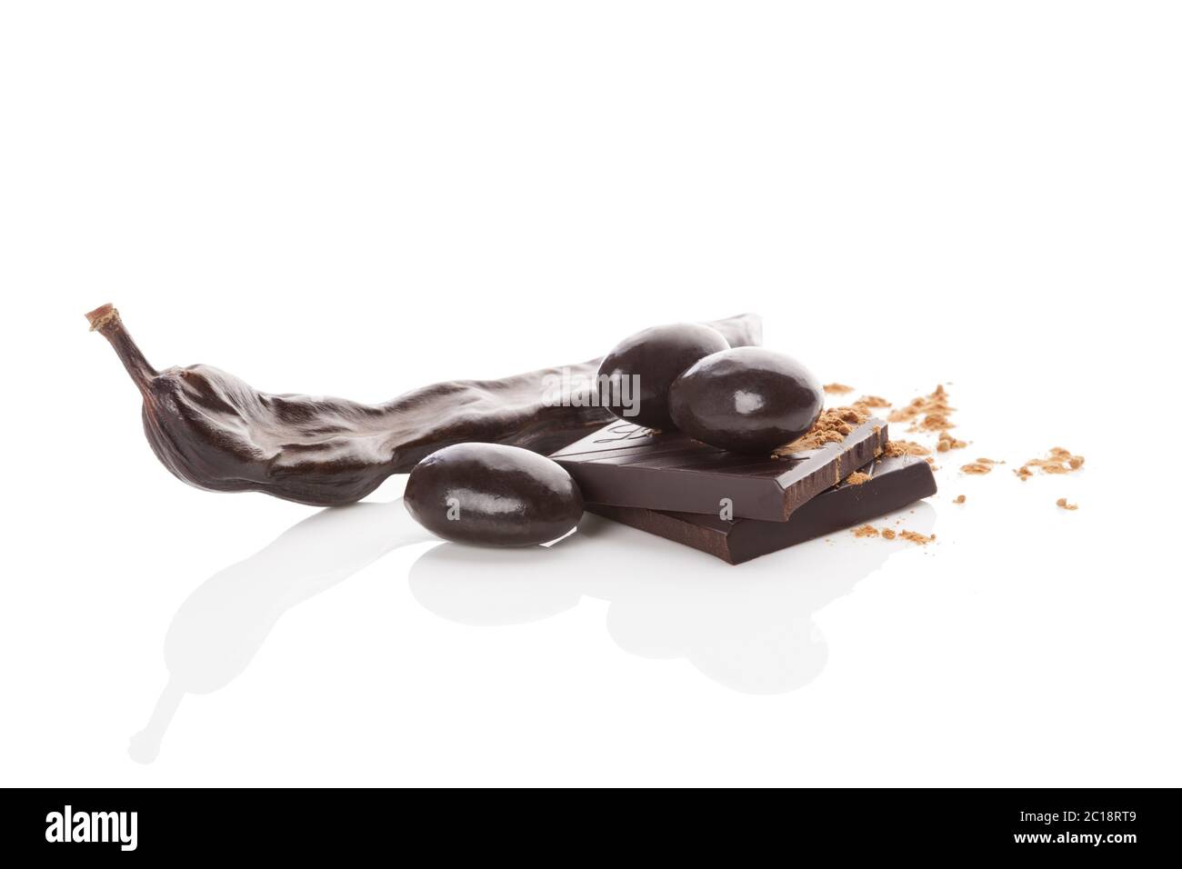 Carob chocolate and sweets Stock Photo - Alamy