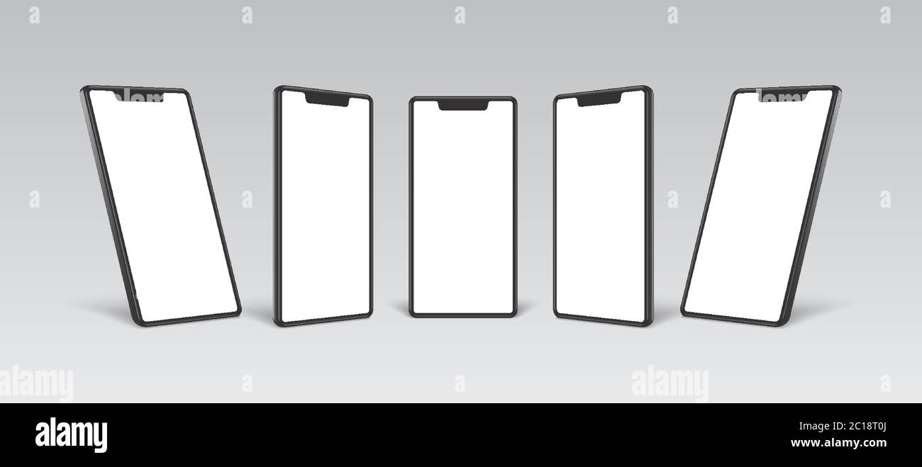 Mobile smartphone white blank Stock Vector Images - Alamy