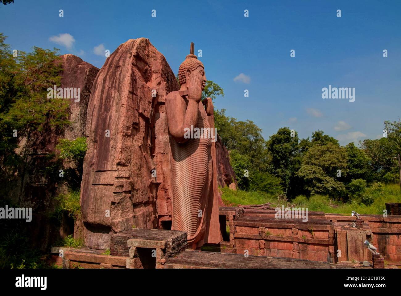 Colossal Statue of Avukana Buddha image, Sri Lanka Stock Photo - Alamy