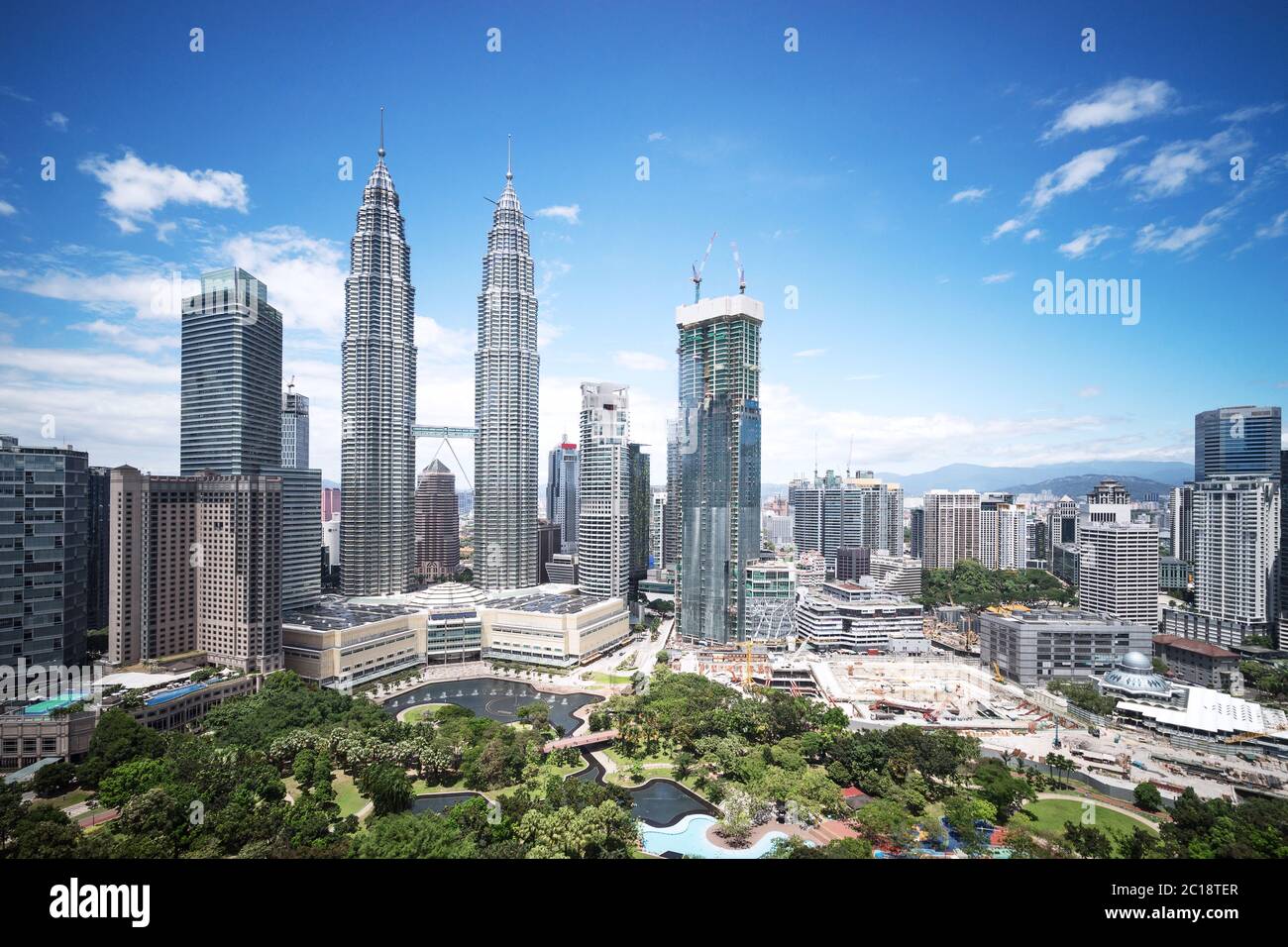 modern buildings in midtown of modern city Stock Photo - Alamy