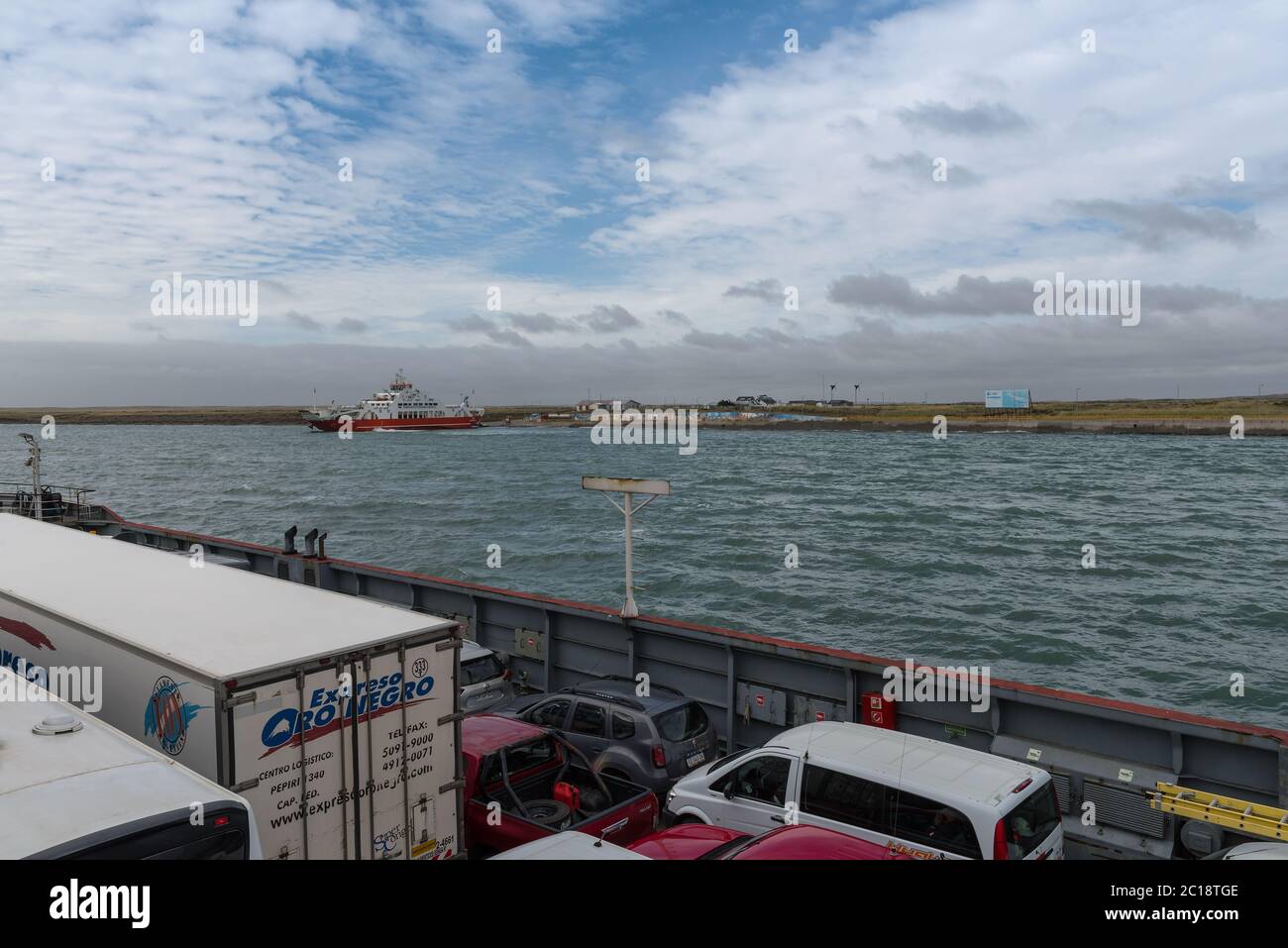 Bahia Azul ferry port on Tierra del Fuego, Chile Stock Photo - Alamy
