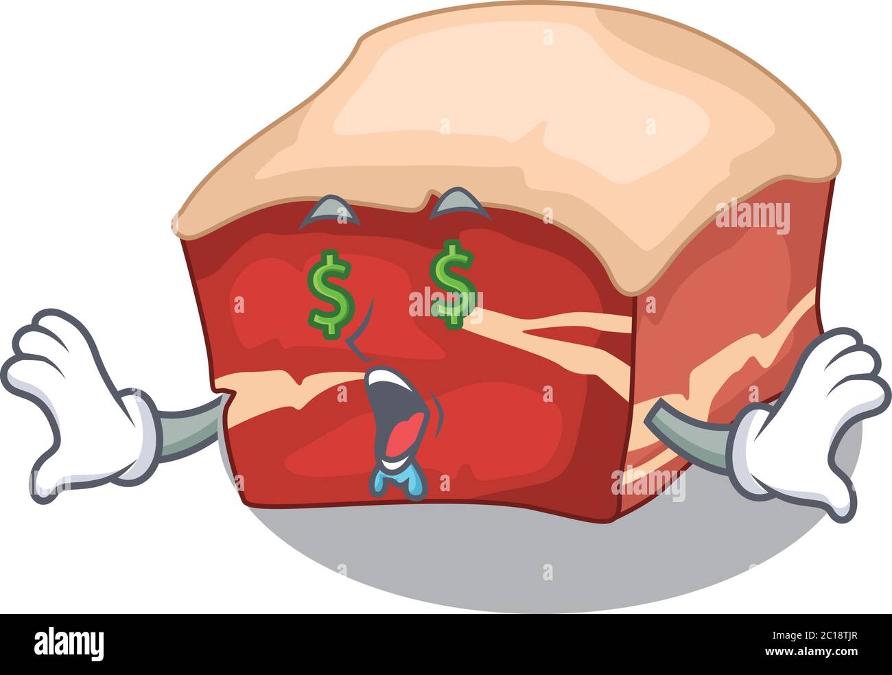 Whole pork belly Stock Vector Images - Alamy