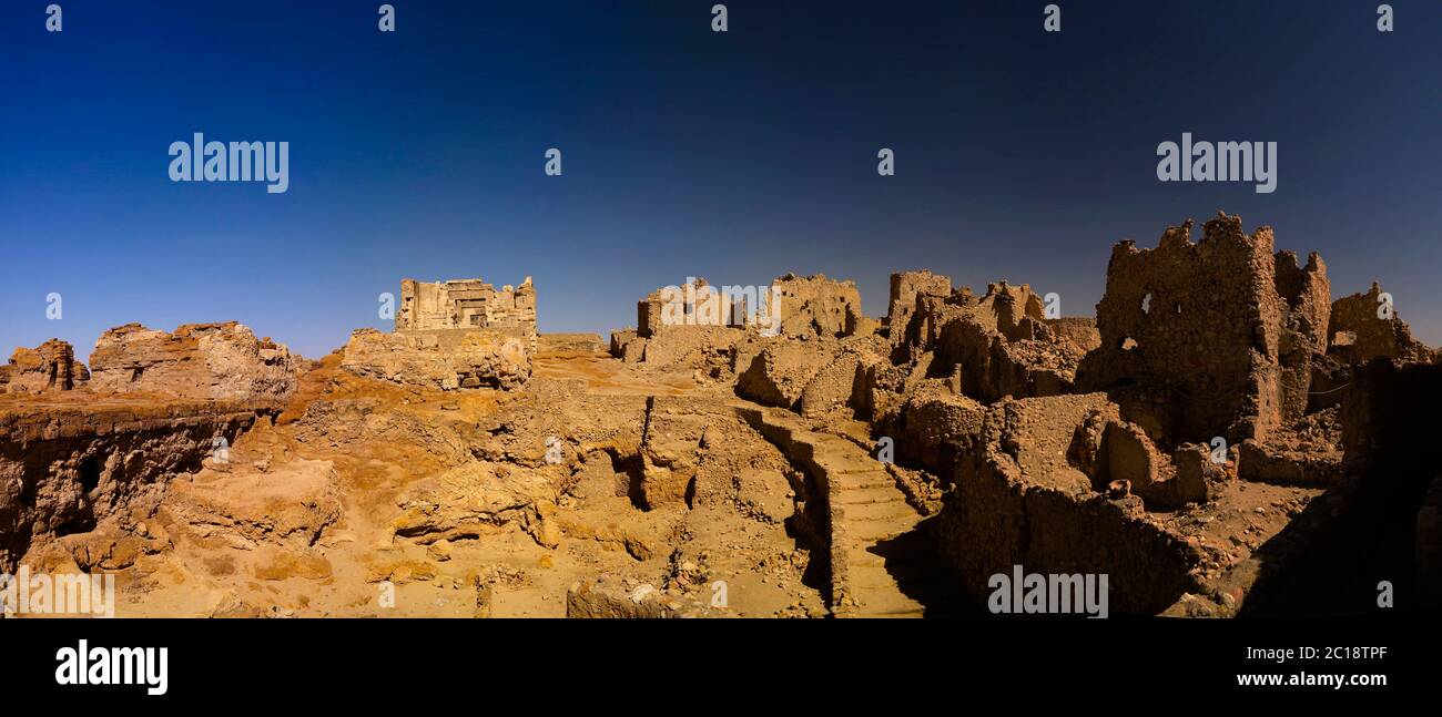 Ruins of the Amun Oracle temple, Siwa oasis, Egypt Stock Photo - Alamy