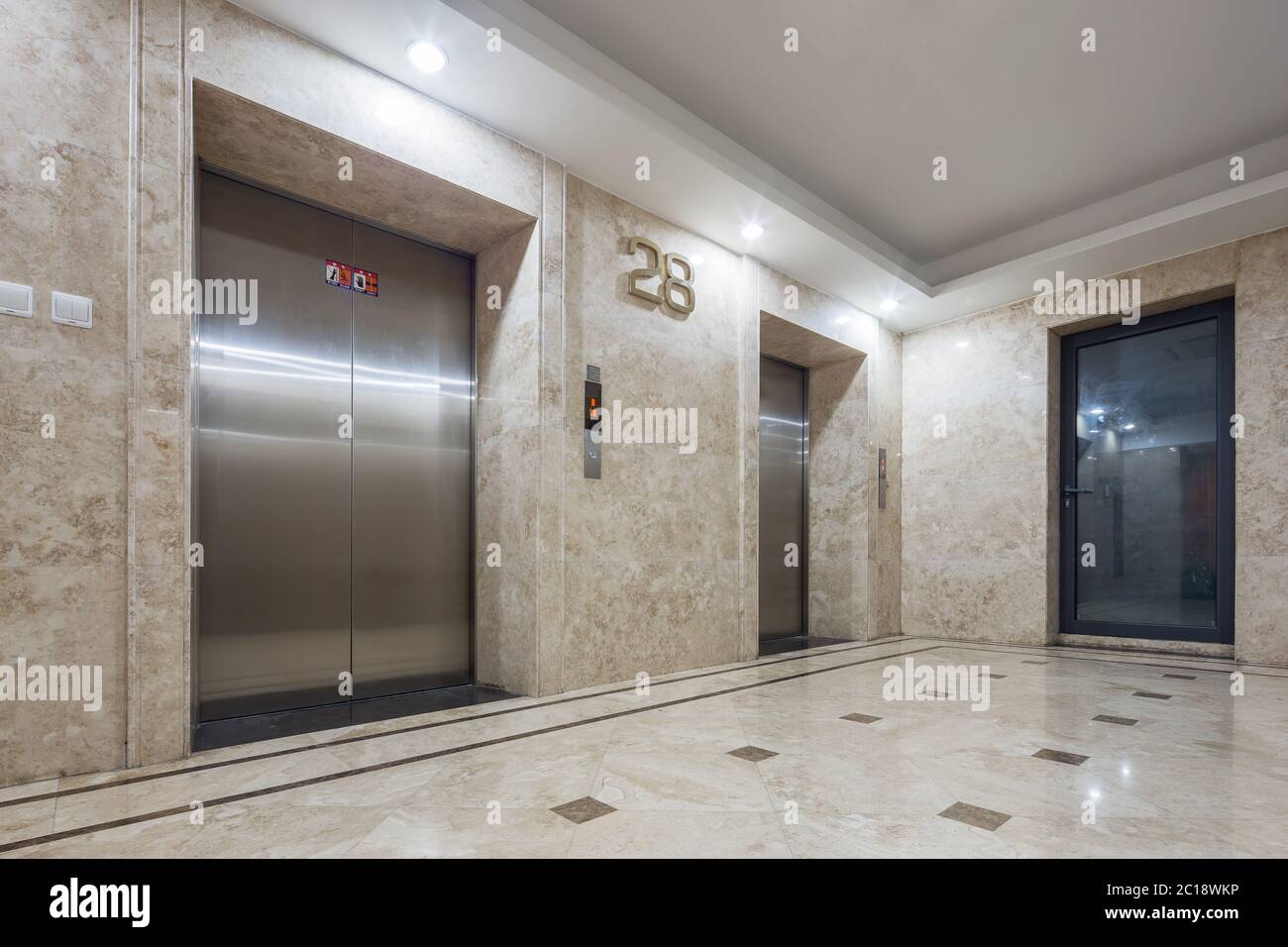 interior of modern elevator hall Stock Photo - Alamy