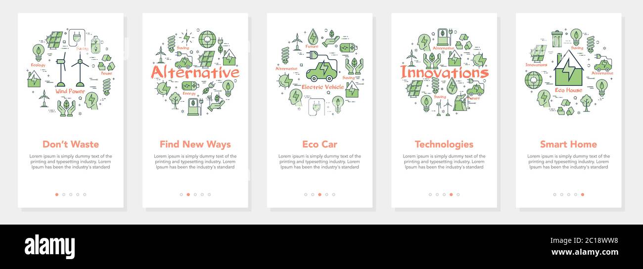 Vertical banners ecology and alternative energy sources - 02 Stock ...