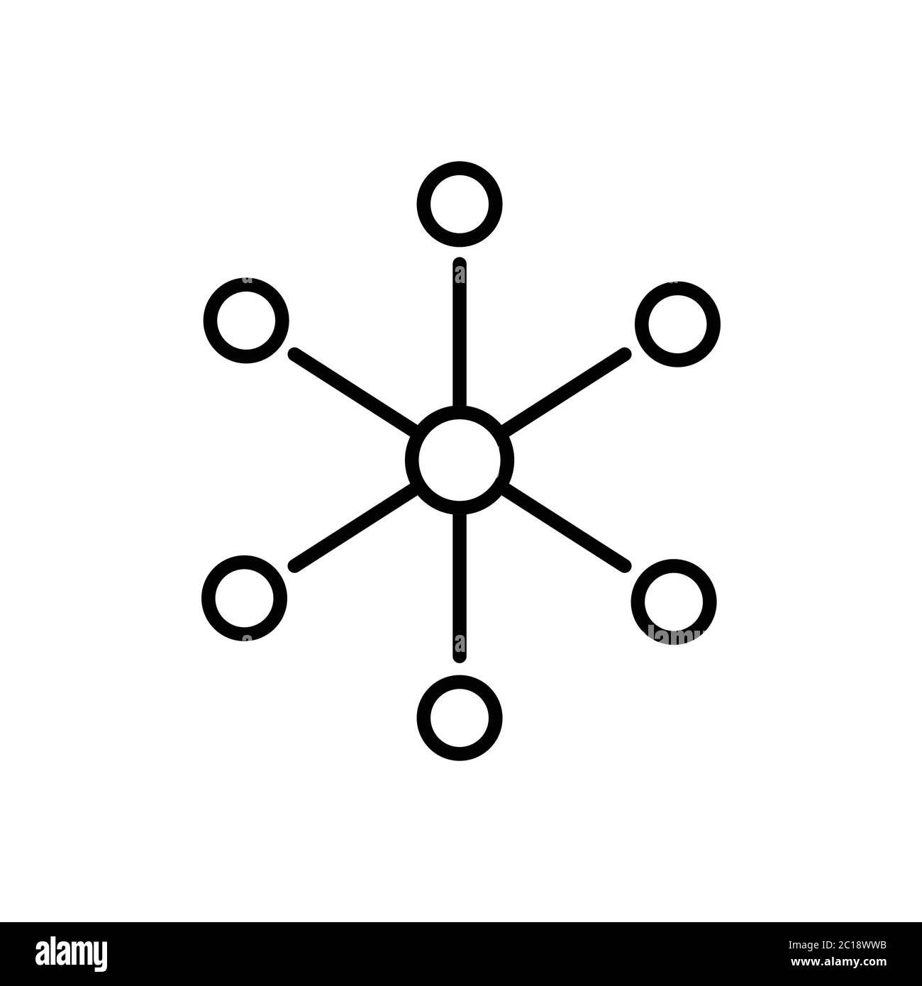 Network line icon. Design template vector Stock Vector Image & Art - Alamy