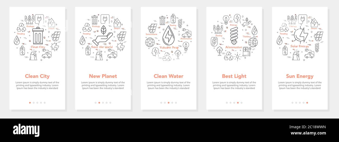 Vertical banners ecology and alternative energy sources - 09 Stock ...