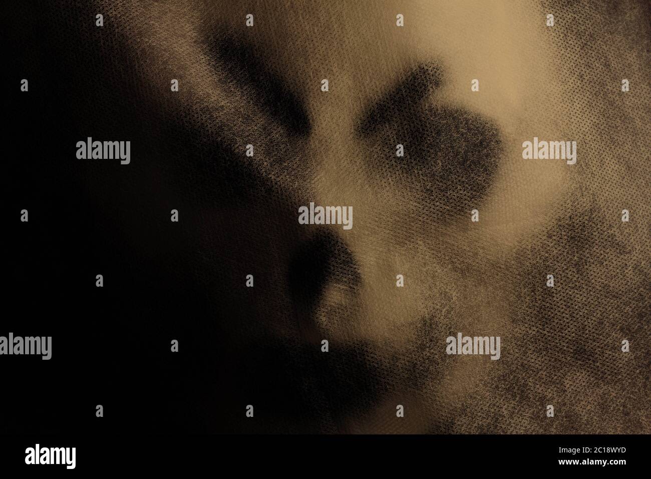 Ghost mask in the dark Stock Photo - Alamy