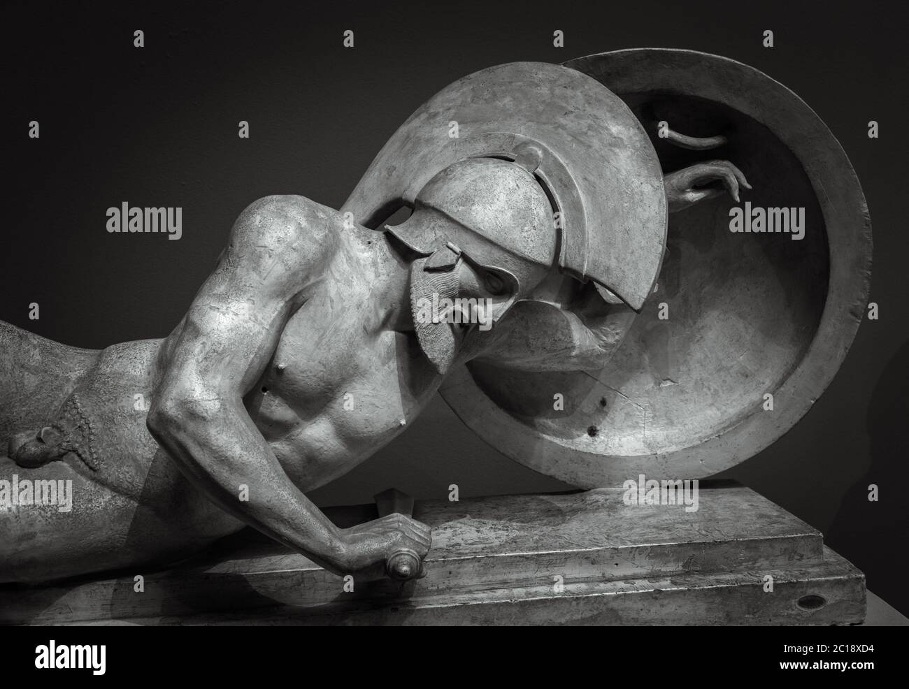 Man with greek helmet hi-res stock photography and images - Alamy