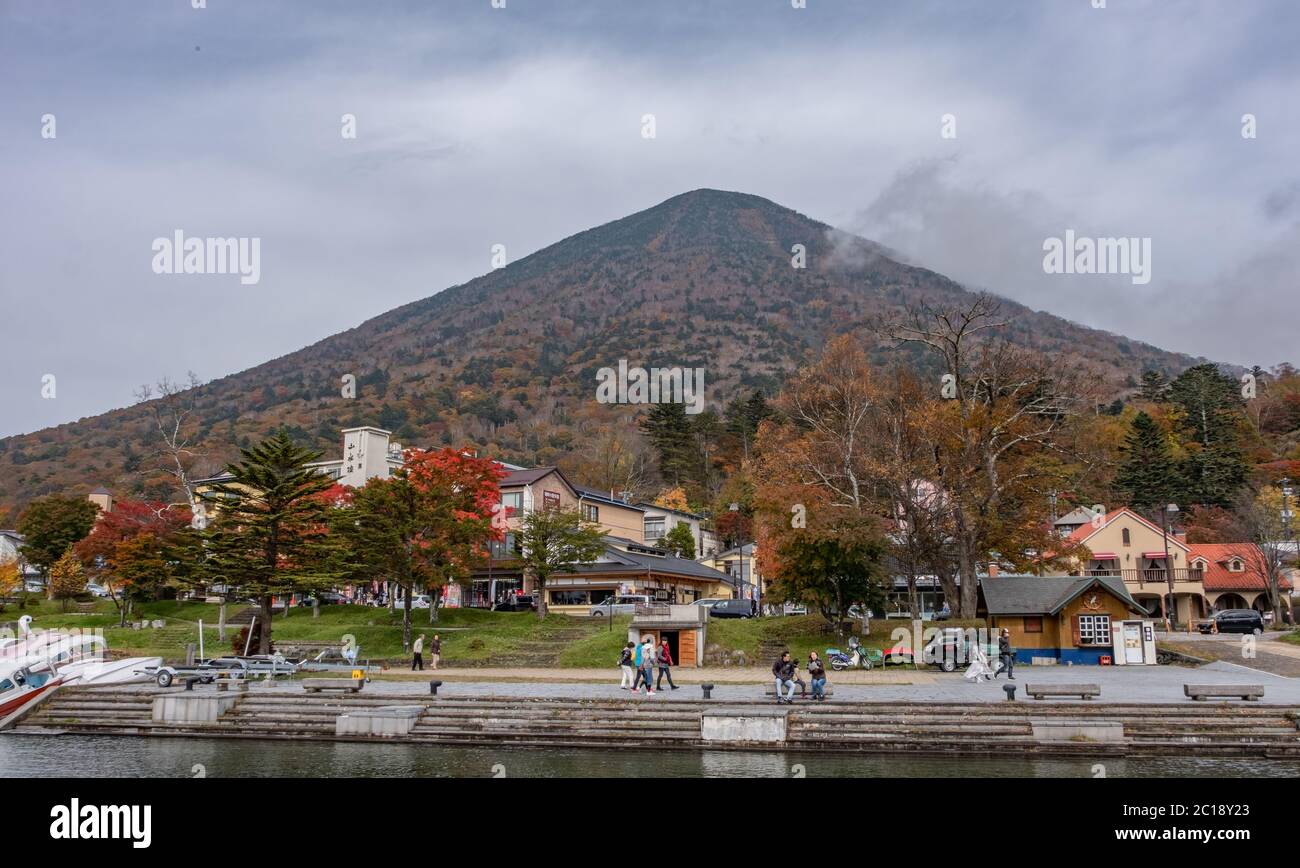 Tourist at the Nikko mountain village in rural Japan Stock Photo - Alamy