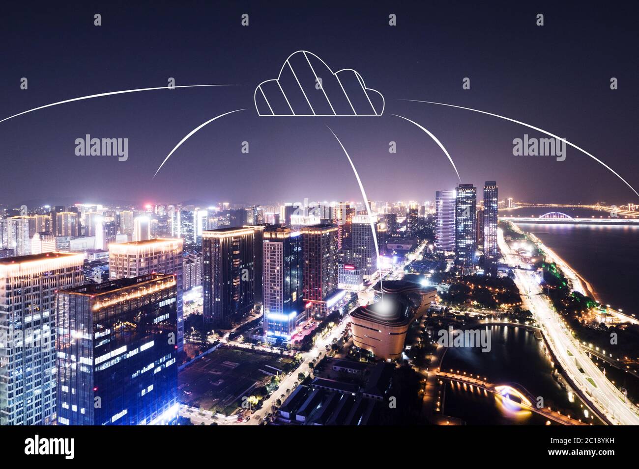 Data city hi-res stock photography and images - Alamy