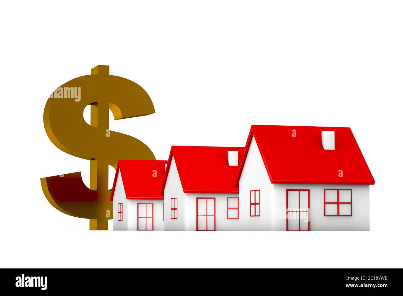Illustration dollar sign on building hi-res stock photography and ...