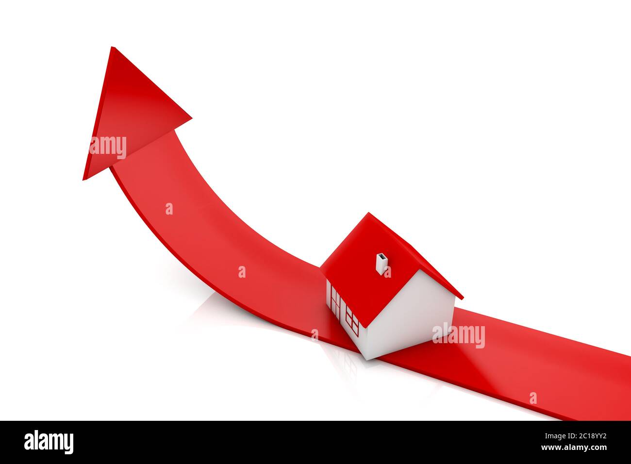 Red house arrow concept hi-res stock photography and images - Alamy