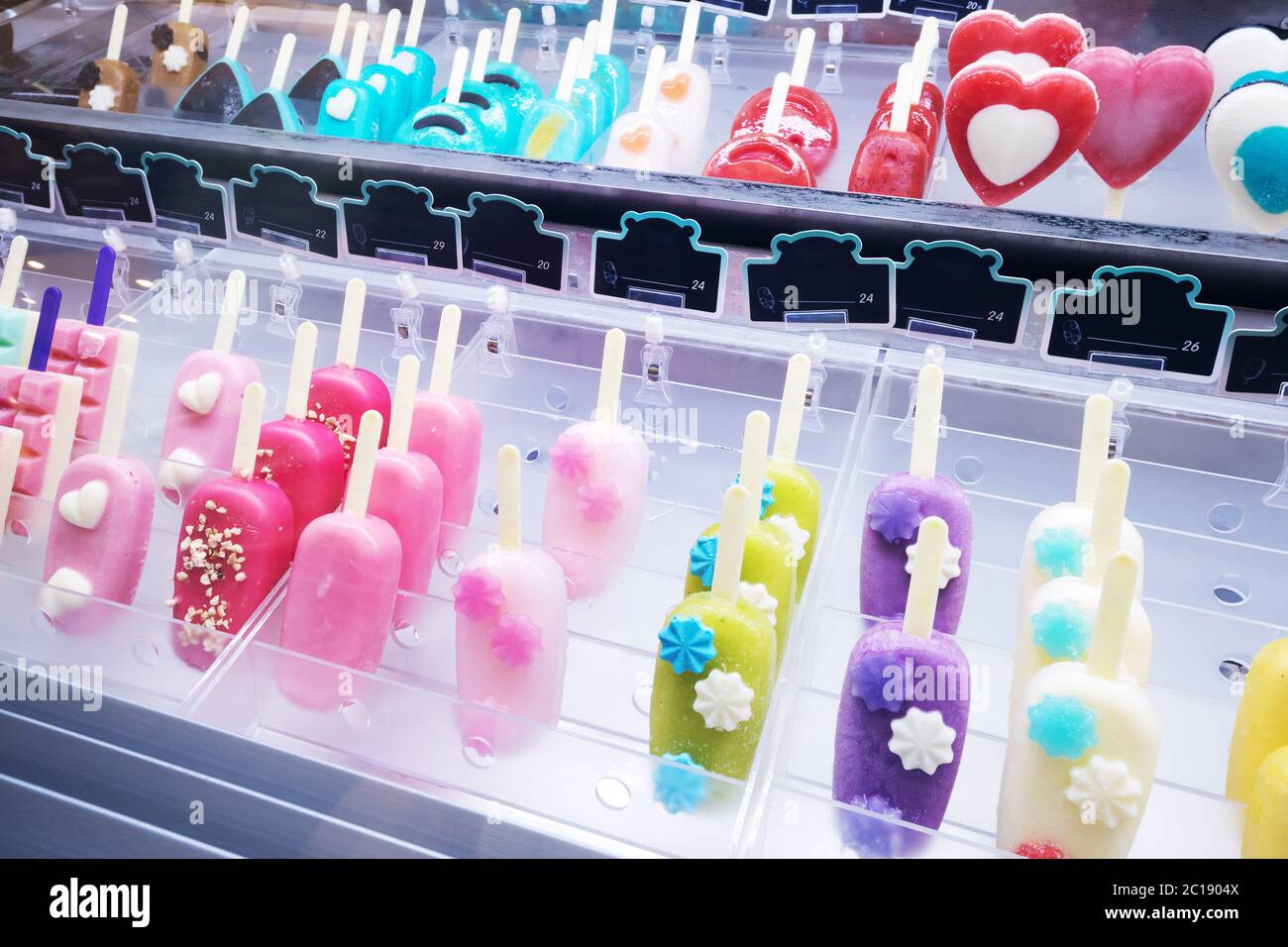 colorful stick ice cream Stock Photo - Alamy