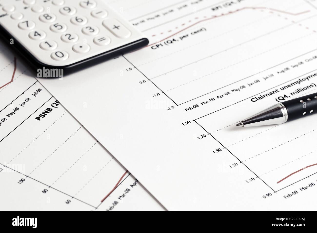 Financial accounting stock market graphs analysis Stock Photo - Alamy
