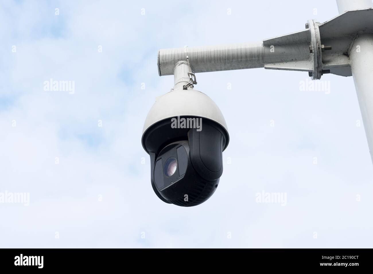 cctv camera in cloud sky Stock Photo - Alamy