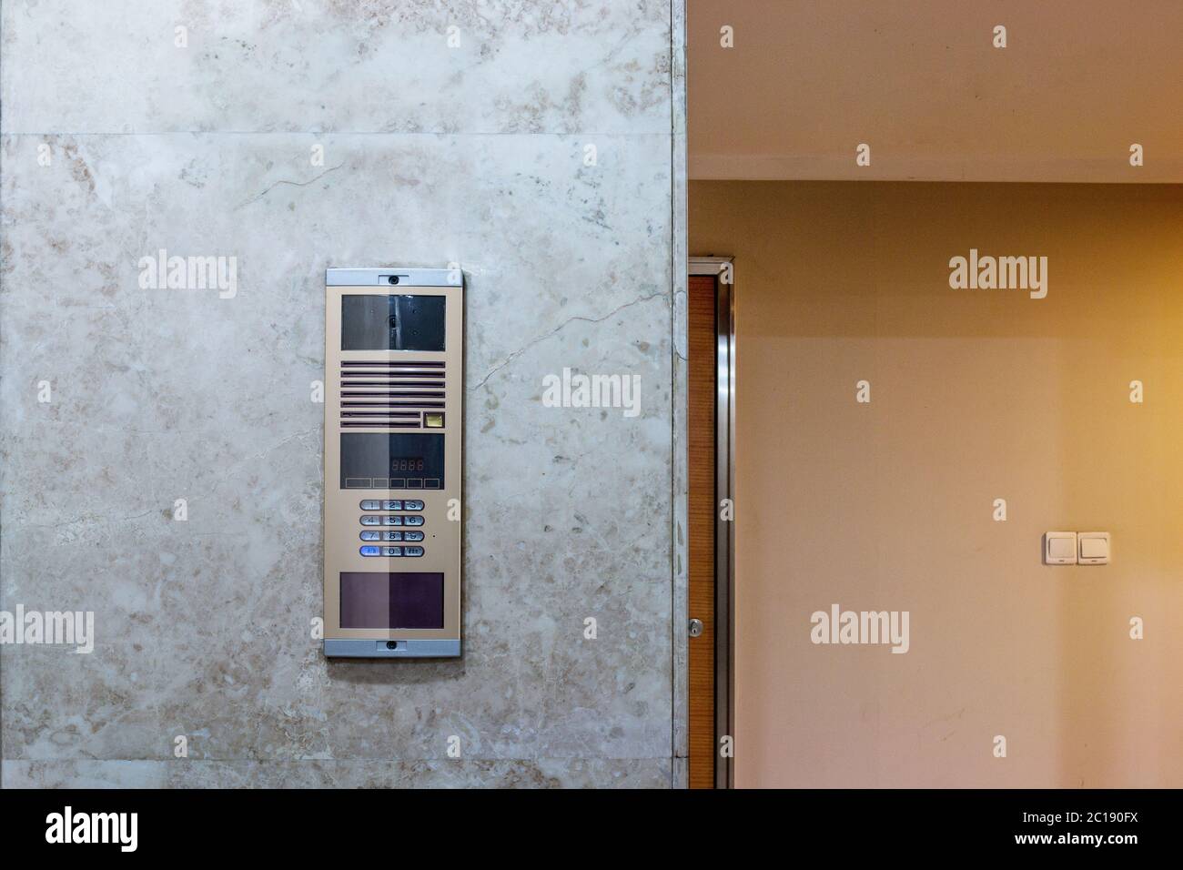 security panel on wall Stock Photo - Alamy