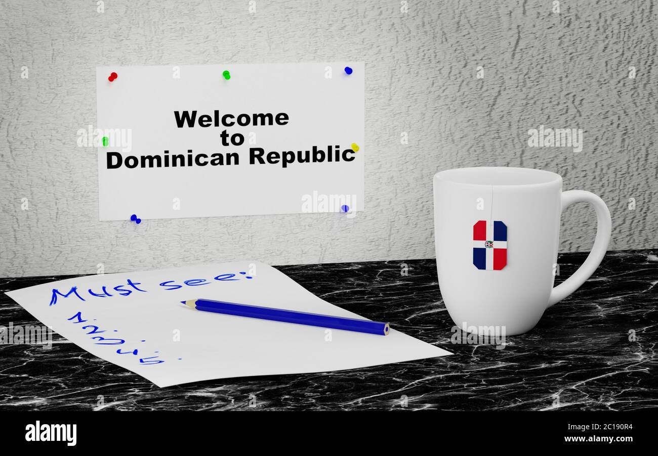 Welcome to Dominican Republic Stock Photo - Alamy