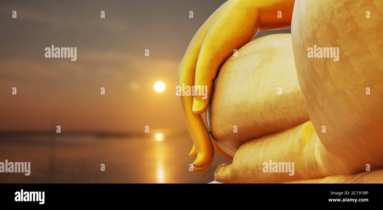 Sunset buddha hi-res stock photography and images - Alamy