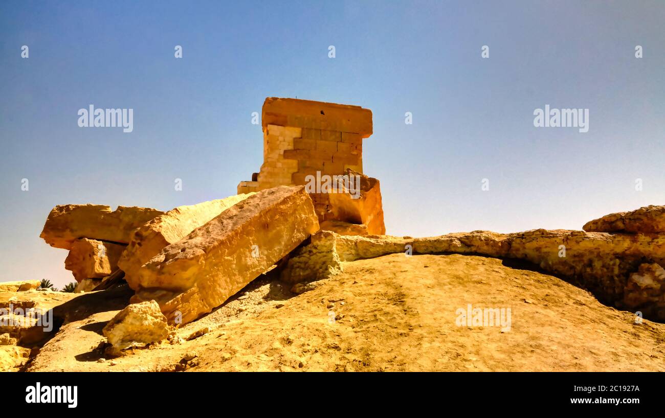 Ruined Temple of Amun at Umm 'Ubeida, Siwa, Egypt Stock Photo - Alamy
