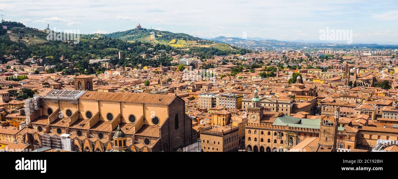 Aerial view of Bologna (hdr Stock Photo - Alamy